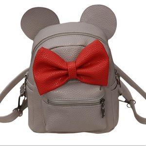 Disney | Bags | Disney Gray And Red Mickey Mouse Backpack | Poshmark